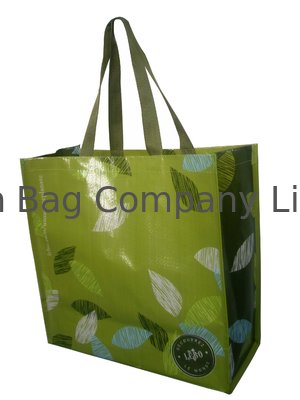 Recyclable Laminated Non Woven Bag ,Blue Shopping Bag With Photogravure Printing