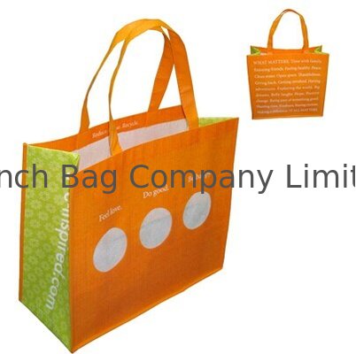 PP Non Woven Bag Heat Sealed Handle With Printing By Silk Screen , Passed TUV