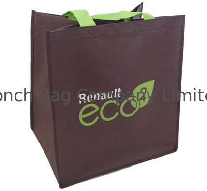 Custom environmentally friendly Printed PP Non Woven Bag black color for advertising