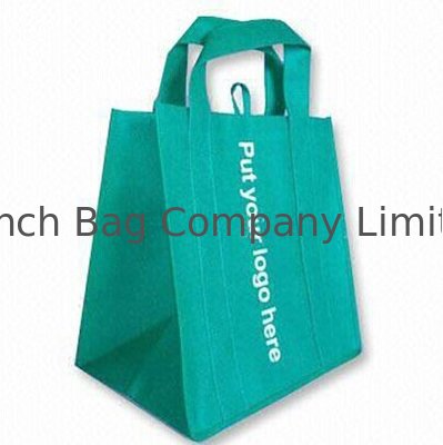Small Green Color Folding Recycling Laminated Non Woven Bag Fabric
