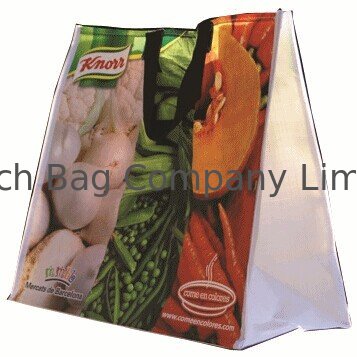 Colorful Recycled Non Woven Bag / Canvas Shopping Bag With silk screen Printing