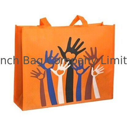 Recycle foldable 75gsm Non woven Pink Shopping Bag for cloth packaging