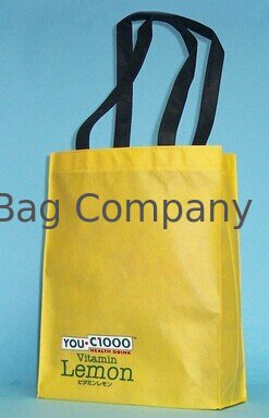 Retail recycling nonwoven shopping bag with customized logo , Pink color