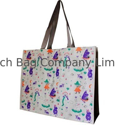 Personalized Laminated Packaging Wine PP Woven Shopping Bag For promotional Gift