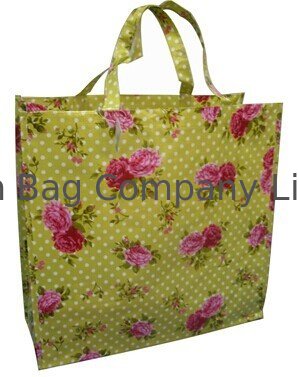 Custom printed woven polypropylene shopping bags recyclable , small or large size