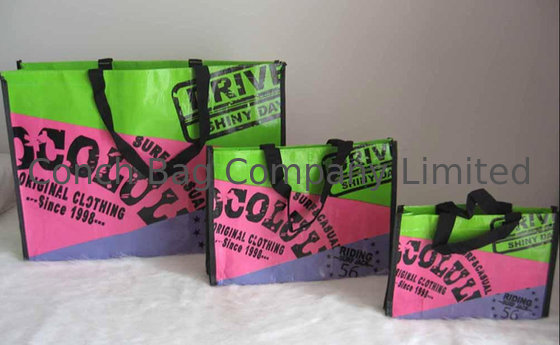Promotional Eco Friendly Plastic PP Woven Shopping Bag Colorful