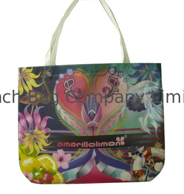 Supermarket colorful green recyclable PP woven shopping bags