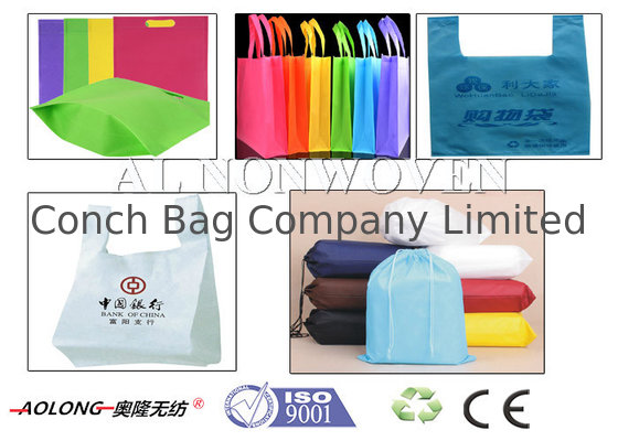 CE / ISO9001 PP Non Woven Bag Making Machine For Handle Bag / Shoes Bag
