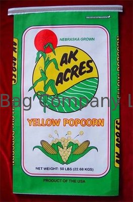 Custom Colorful Printed PP Woven Bag Recyclable , Wheat Flour Bag 50kg