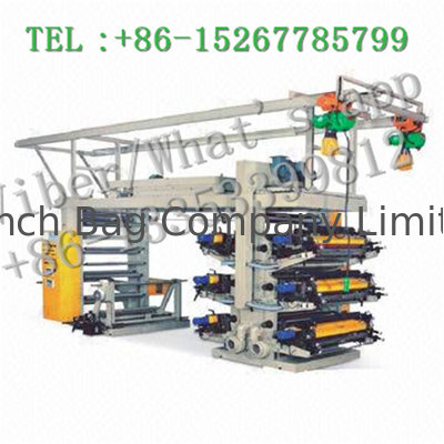 6 Colors PP Woven Bag Flexographic Printing Machine Automatically High Speed