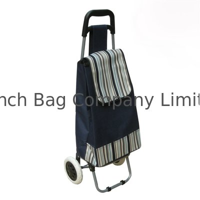 Red PP Woven Trolley collapsible Shopping Basket Bag with Customize Logo