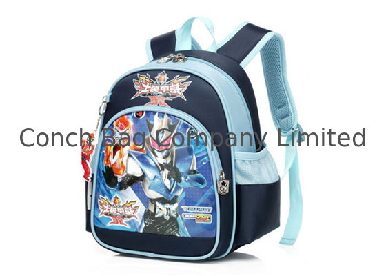 Stylish personalized kids backpacks for school polyester material , Silk screen printing Logo