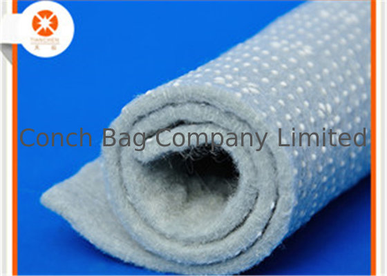 PVC Dot Coated Non Woven Felt Needle Punched Grey Polyester Carpet Underlay Nonwoven Fabric