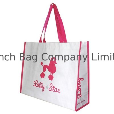 Promotional gifts Bopp Laminated PP Woven Shopping Bag Sacks with Handle