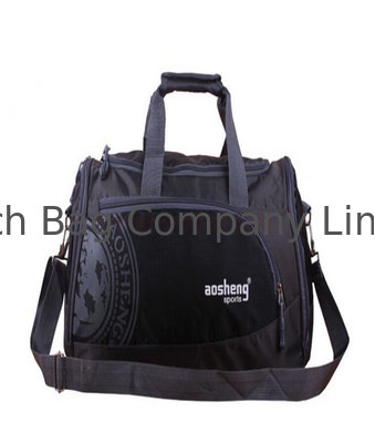 Elegant small nylon shoulder travel bag for women , two front zippered pocket