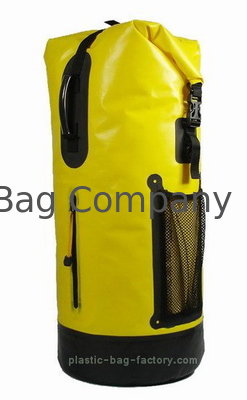 Roll up 30L heavy duty waterproof dry backpack / sack of 600D nylon-coated PVC tarpaulin