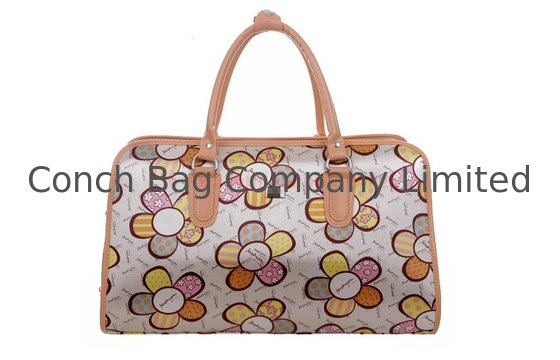 Eco - friendly Printing flower pattern Cloth Travel bags for young girl 45*20*28cm