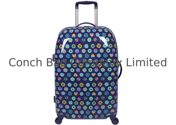 Customized 20 25 28 inch PC trolley case bright colored luggage travel bag