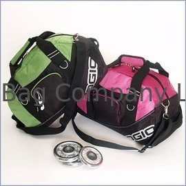 Polyester 600D Large Womens Travel Personalised Sports Bags in Pink And Green