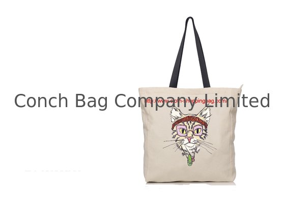 ODM Logo- printed durable lightweight cloth shopping bag for daily shopping