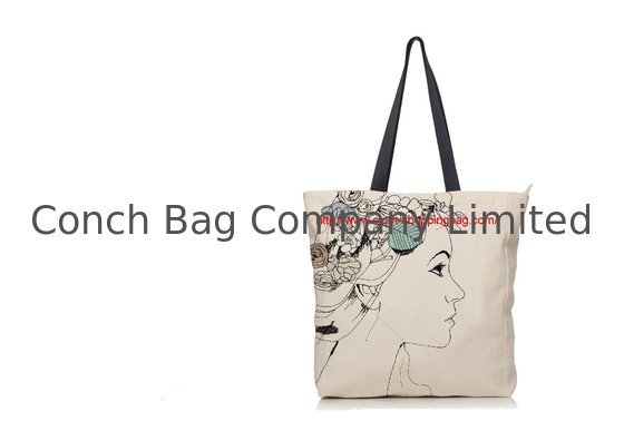 ODM Logo- printed durable lightweight cloth shopping bag for daily shopping