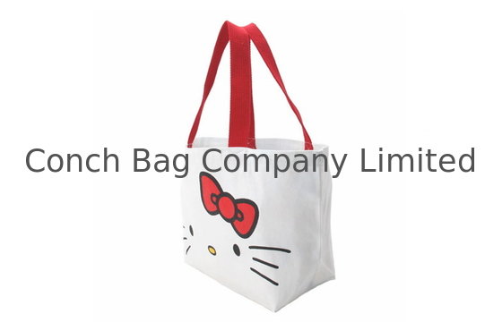 Cute hello kitty pattern reusable Cloth shopping shoulder bag for colleage student