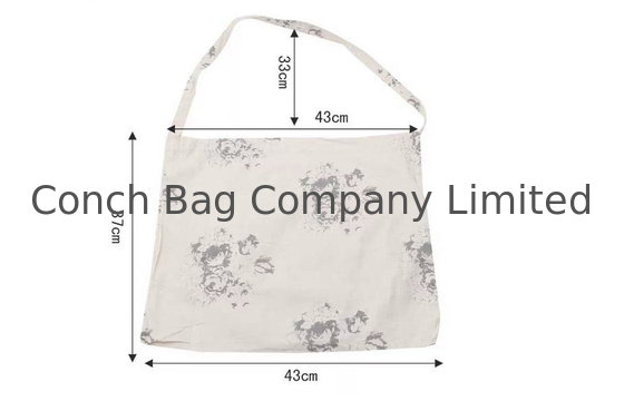 Eco - friendly lightweight Supermarket Cloth Shopping Bag with soft shoulder strap