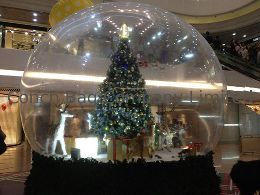 Giant Clear PVC Inflatable Advertising Products Snow Ball for Christmas