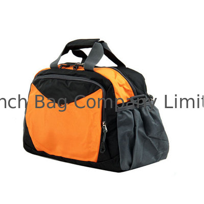 Outdoor Sports Travel Duffel Bags Polyester Luggage in Black , Orange , Red