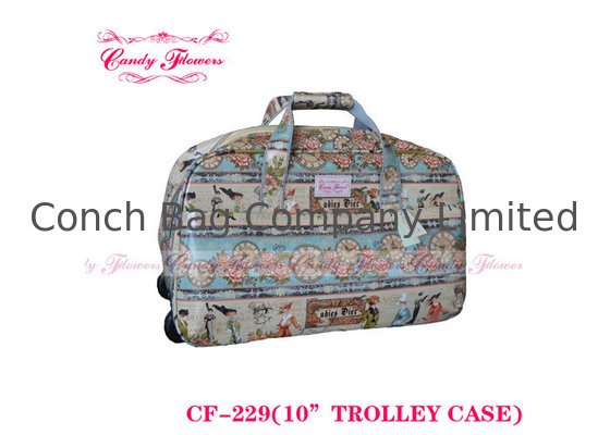 Colorful small 10 inch lightweight luggage Ladies Trolley Bag Customized