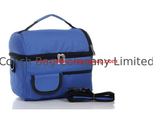 Outdoor red built lunch bag for women keep food fresh with handle