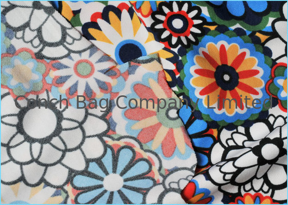 4 Way Stretch Warp Knitted Beautiful Flower Printed Spandex Fabric  1.5m*220gsm