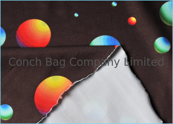 Colorful Ball Printing Polyester Lycra Custom Printed Spandex Fabric Wholesale 1.5m * 180gsm