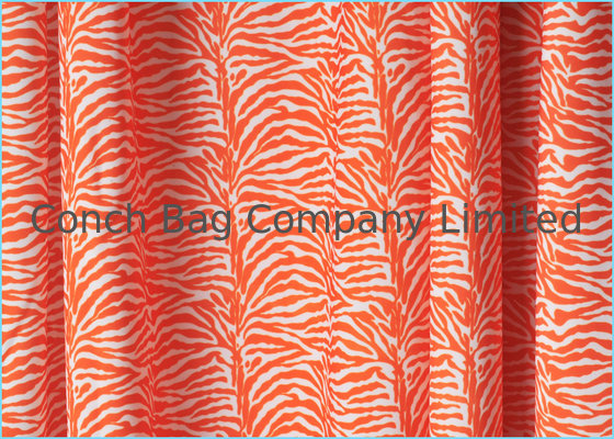 Tiger Stripe Fabric / Matt Nylon Lycra Printed Spandex Fabric For Underwear  1.5m*220gsm