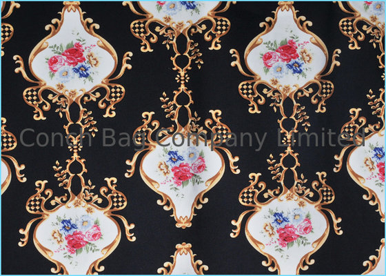 Clasical Design Printed Lycra Fabric / Warp Knitted Printed Spandex Fabric  1.5m*220gsm