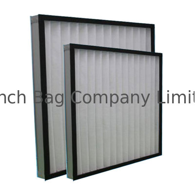 G3 Aluminum Frame Non-woven Fabric Pleated Panel Air Filters For HVAC Systems