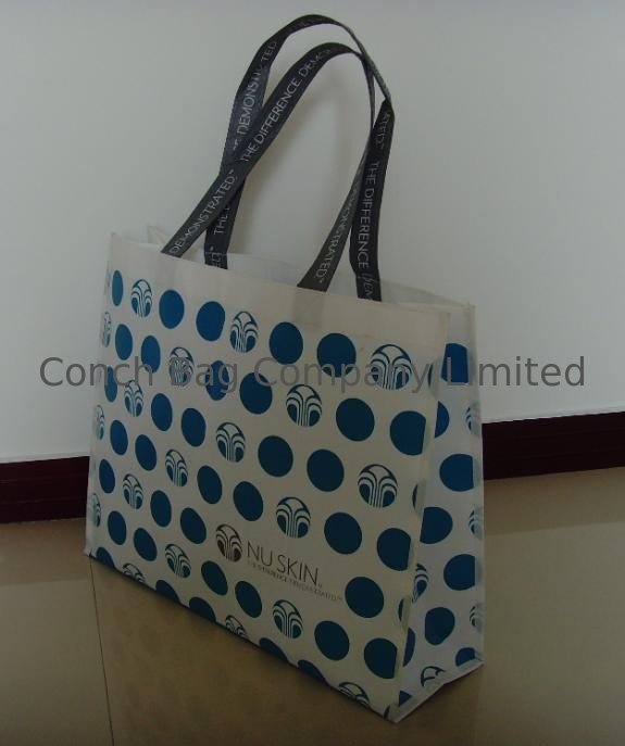 ECO Green PP Non Woven Bags , Ultrasonic Non-Woven Bag for Promotion