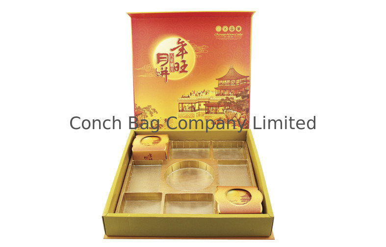Customized Moon cake packaging gift boxes with insert  blister