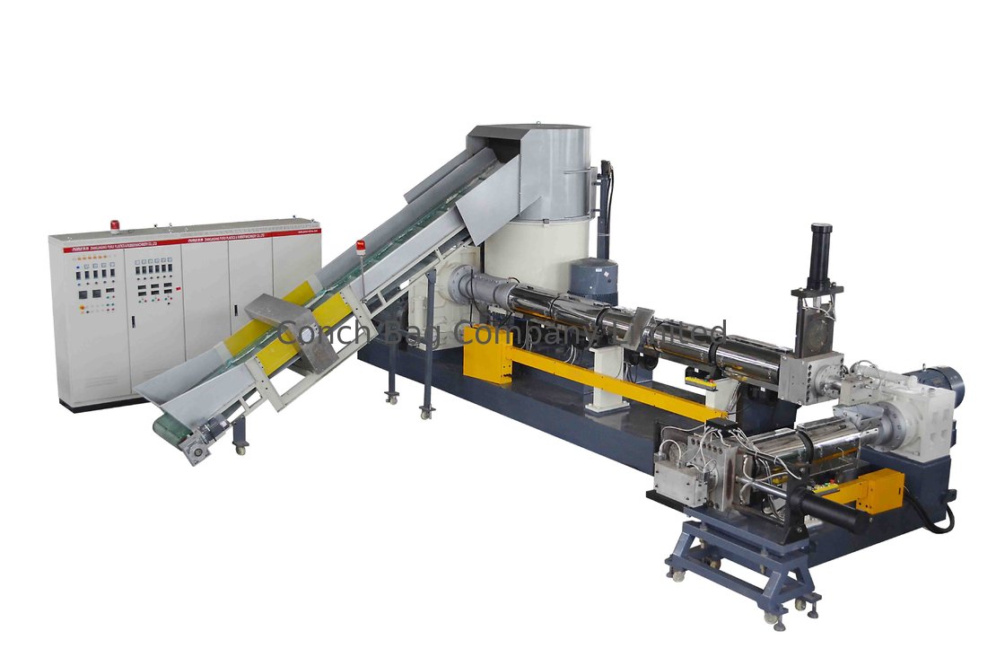 Two Stage Plastic Recycling Granulator For Film / Bags / Non - woven Fabric