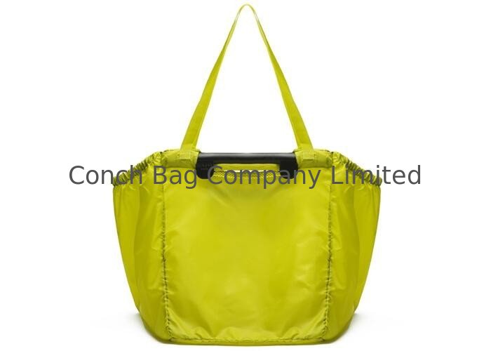 68L Ultra big capacity 420D nylon fabric portable shopping bag with bearing handle recyclable