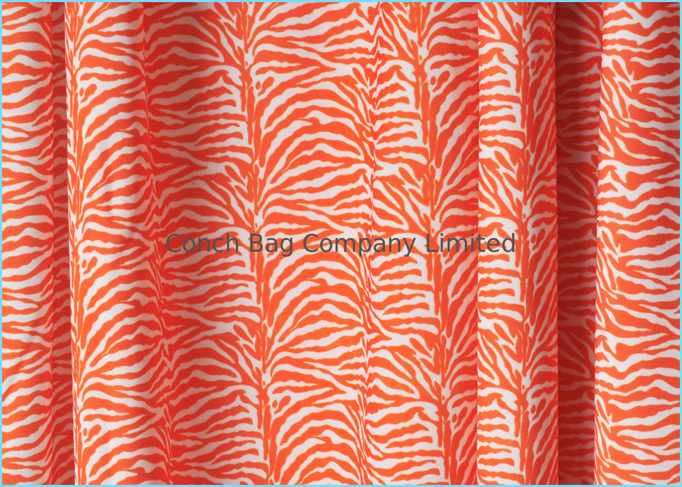 Tiger Stripe Fabric / Matt Nylon Lycra Printed Spandex Fabric For Underwear  1.5m*220gsm