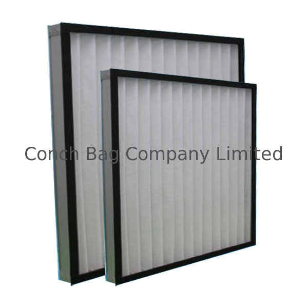 G3 Aluminum Frame Non-woven Fabric Pleated Panel Air Filters For HVAC Systems