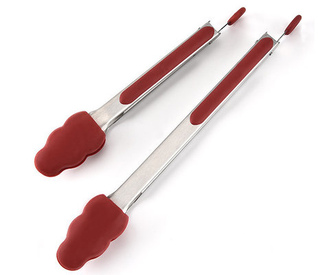 Silicone food tong baking kitchen utensil