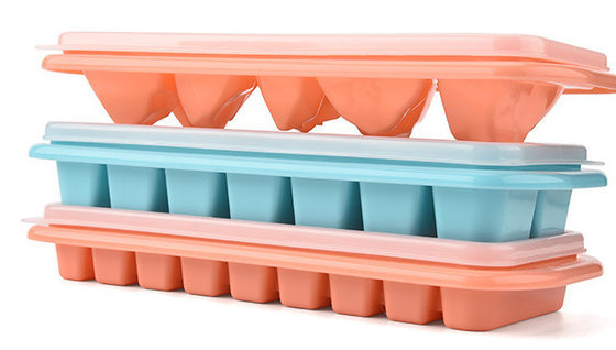 Silicone ice cube tray ice storage box with lid kitchen utensil