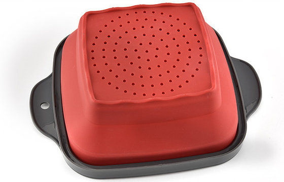 Silicone foldaway fruit basket collapsable vegetable colander for kitchen