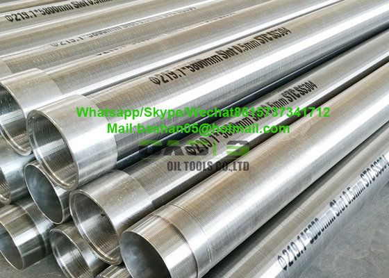 China manufacturer sell 9 5/8" stainless steel 316L wire wrap V shaped pipe base screens
