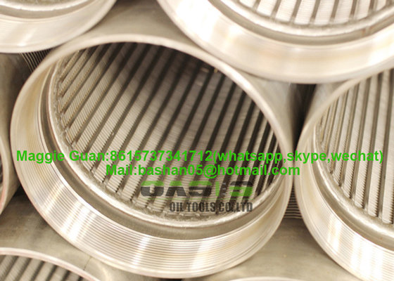 China manufacturer sell 9 5/8" stainless steel 316L wire wrap V shaped pipe base screens