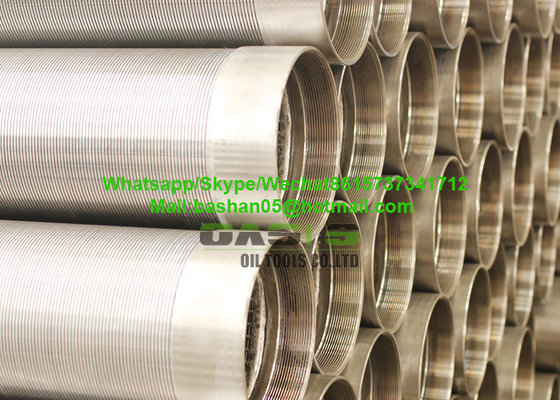 Drilling water well slot 1.0mm wire wrapped screen Johnson type wedge wire screen