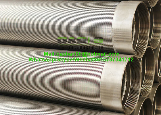 Drilling water well slot 1.0mm wire wrapped screen Johnson type wedge wire screen