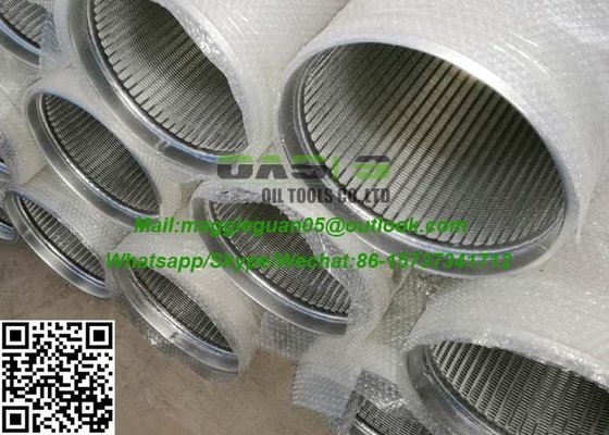 SUS 304, 316l, Wedge Screen Filter Tube Pipe size of 9-5/8 Water Well Screen